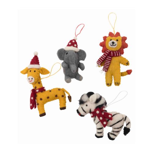 Pashom African Animals Christmas decorations | Handmade Christmas ...