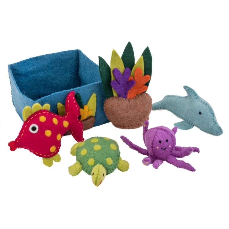 Handmade Felt Ocean Play Set | Pashom Eco Toys